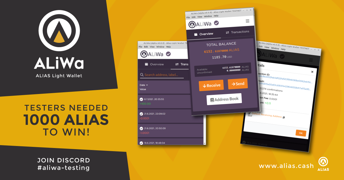 ALiWa Test Challenge - ALIAS.cash
